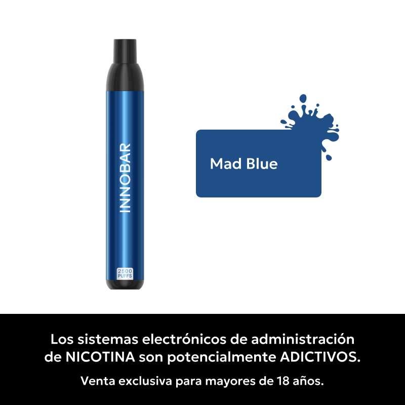 Innobar 2500 Puffs Mad blue | Vaportek